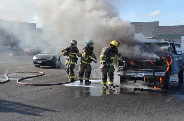 Vehicle fire found, subdued in Petco parking lot | Sequim Gazette