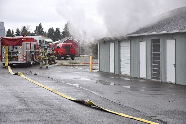 Updated: Fire takes one storage unit | Sequim Gazette