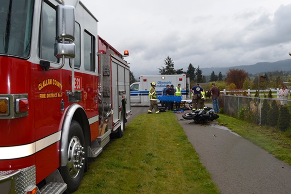 Man injured in motorcycle-versus-truck crash | Sequim Gazette