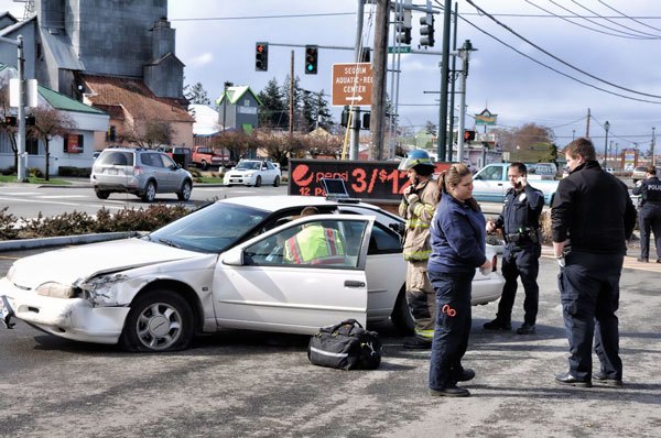 Parking lot wreck sends woman to hospital | Sequim Gazette