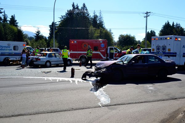 Four sent to hospital in highway crash | Sequim Gazette