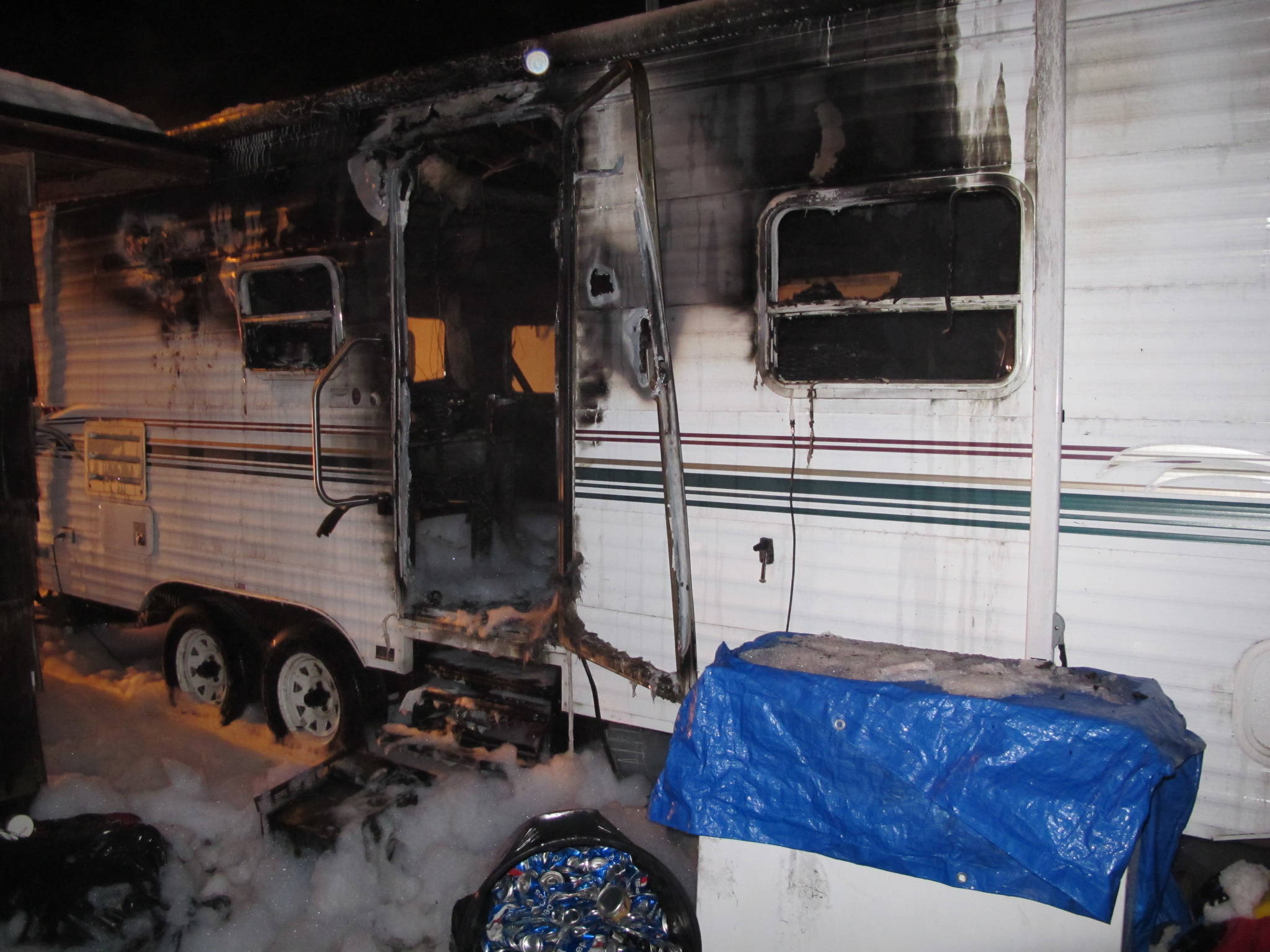 District 3 crews battle trailer, truck fires over Valentine’s Day ...