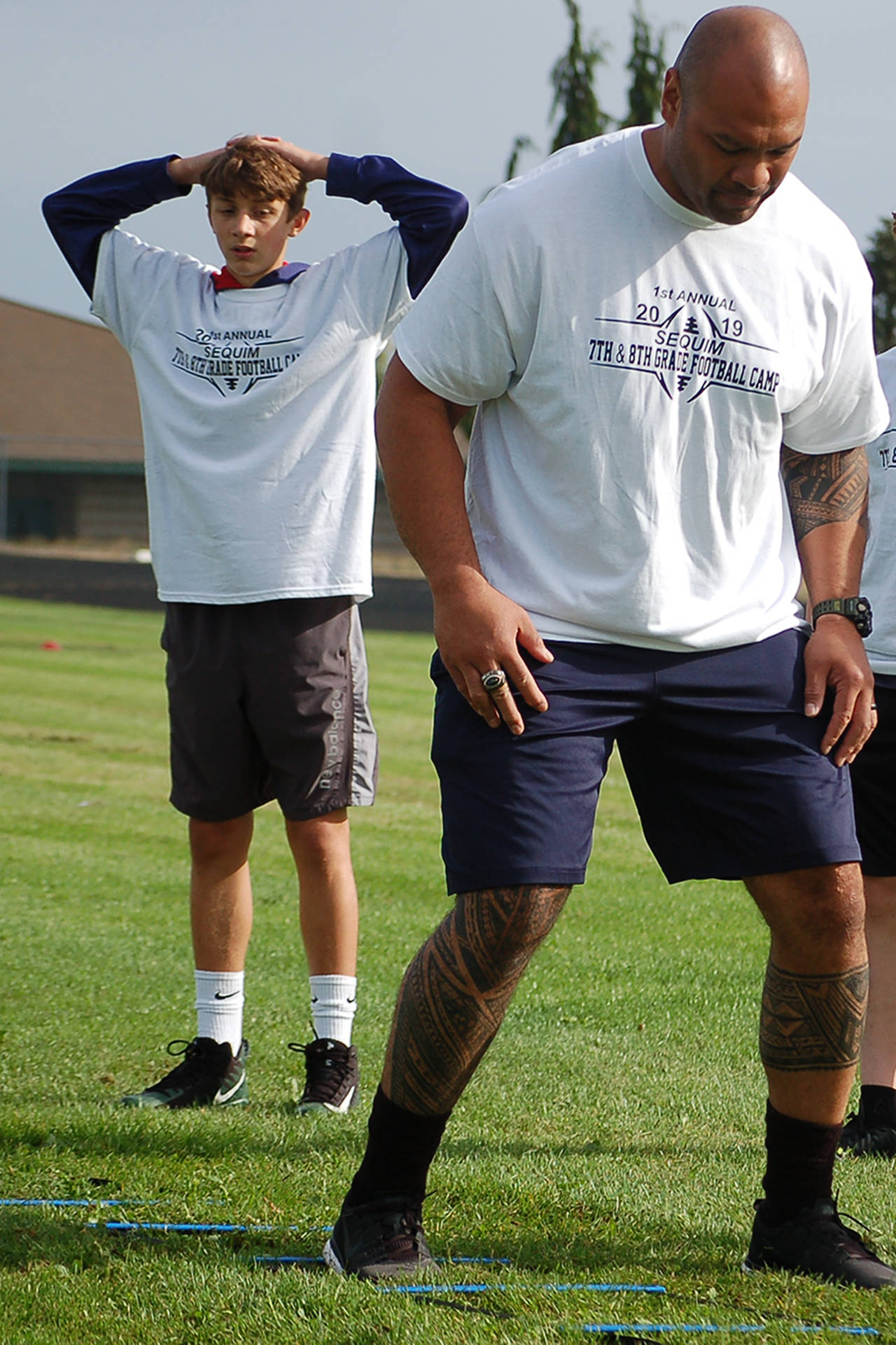 Hunter leads SMS football camp | Sequim Gazette