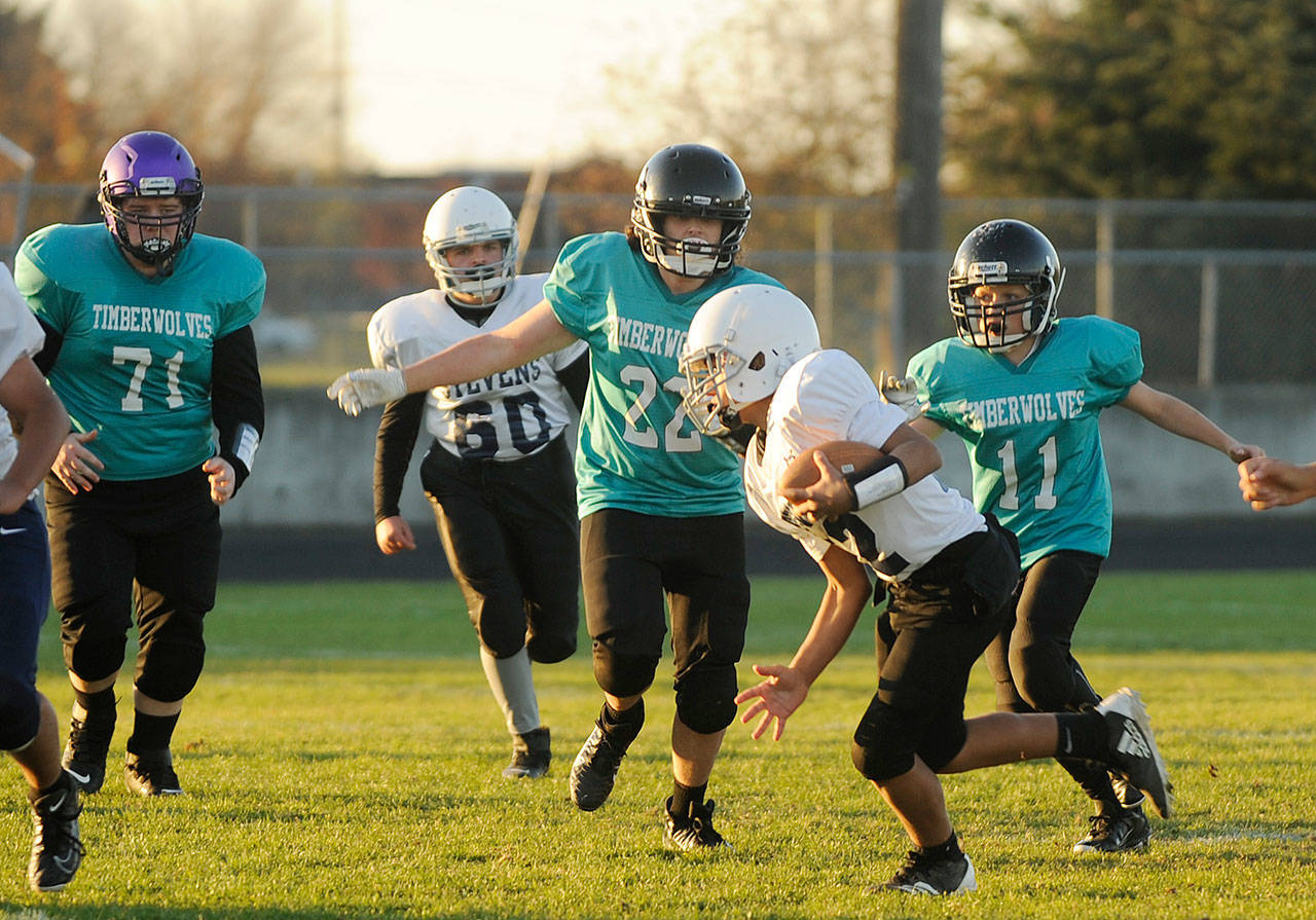 SMS football: Timberwolves look for growth in gridiron tests | Sequim ...