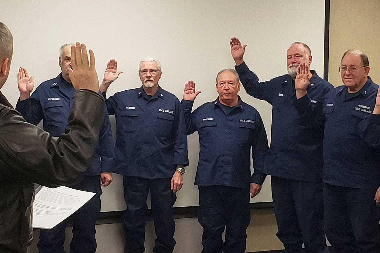 Milestone: Coast Guard Auxiliary swears in staff officers | Sequim Gazette