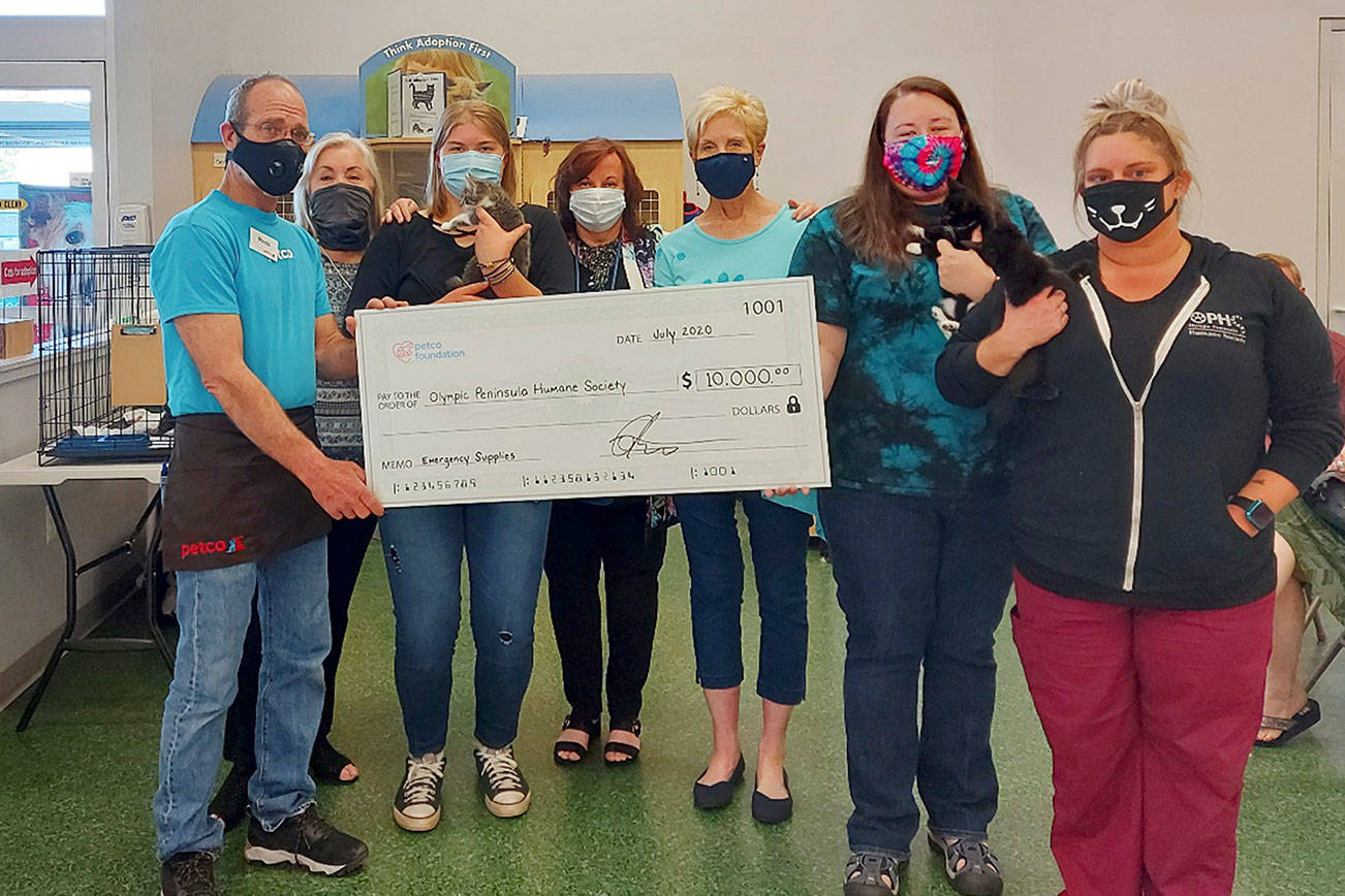 Milestone: Petco Foundation donates $10K to OPHS | Sequim Gazette