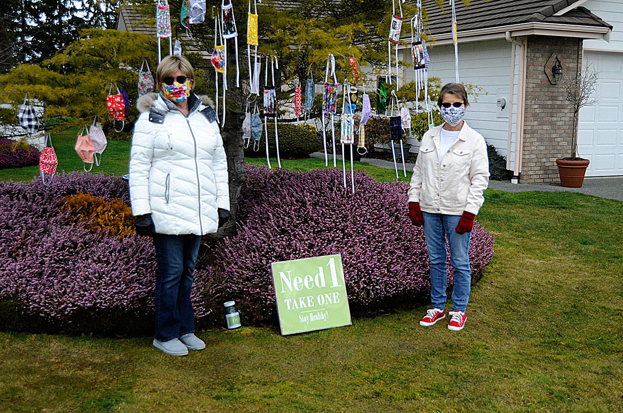 Friends, neighbors keep mask tree going almost a year later | Sequim ...