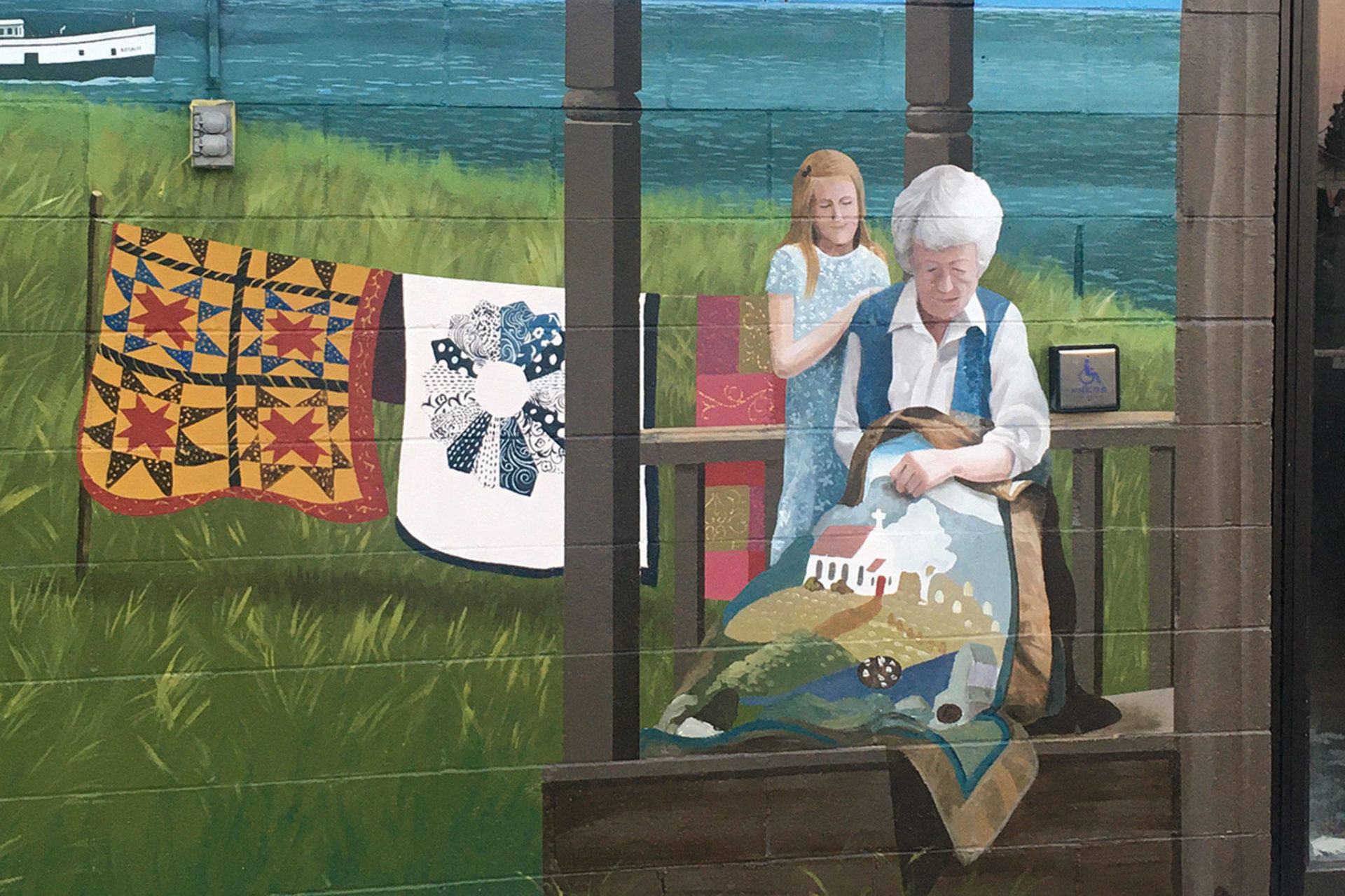 Quilt shop commissions mural of Sequim’s dairy history | Sequim Gazette