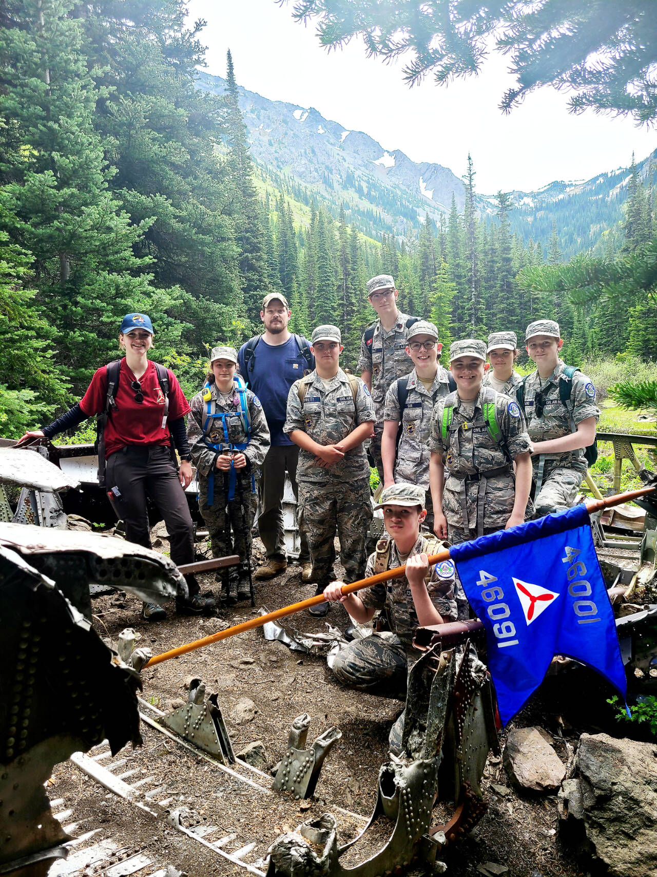 Civil Air Patrol group visits Tull Canyon crash site | Sequim Gazette