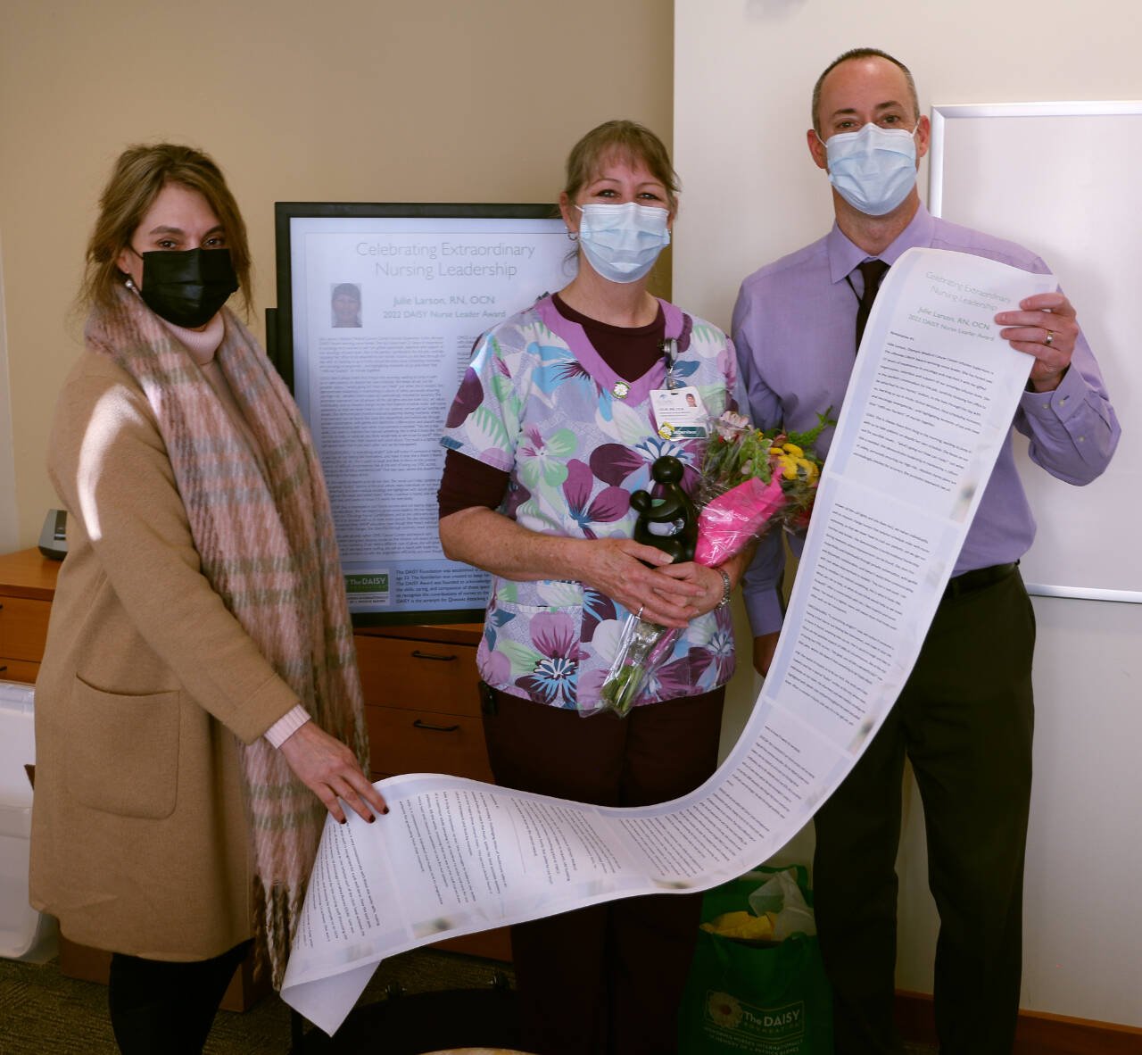 Milestone: OMC nurse Larson honored with DAISY award | Sequim Gazette