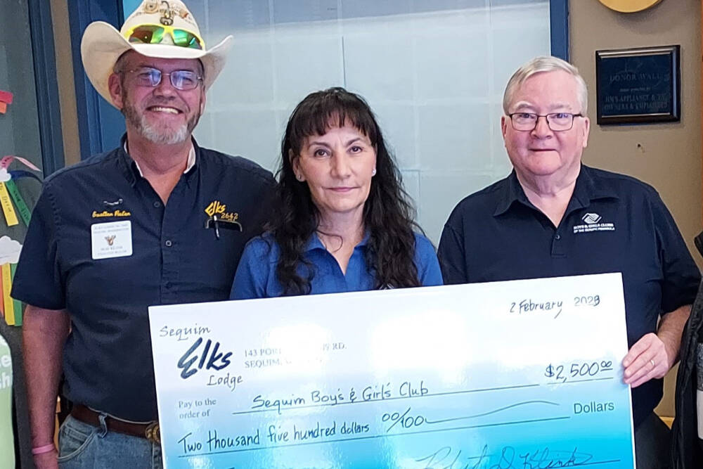 Milestone: Sequim Elks donates to Boys & Girls Clubs | Sequim Gazette