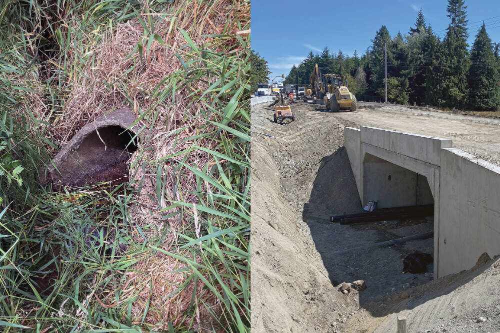 Highway reopens after Eagle Creek fish passage installed | Sequim Gazette
