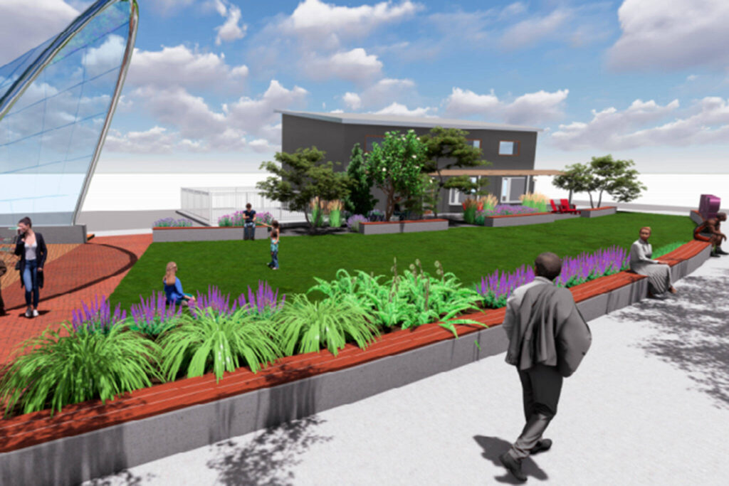 City sets ‘Flow’ theme for downtown intersection park | Sequim Gazette