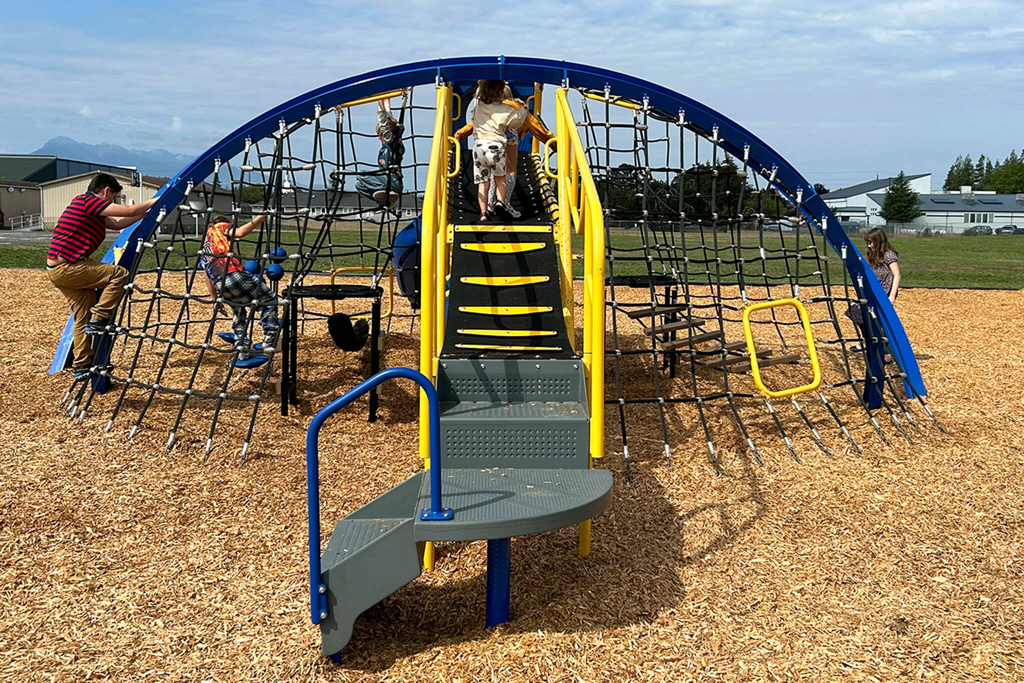 Elementary schools celebrate new playground installations | Sequim Gazette