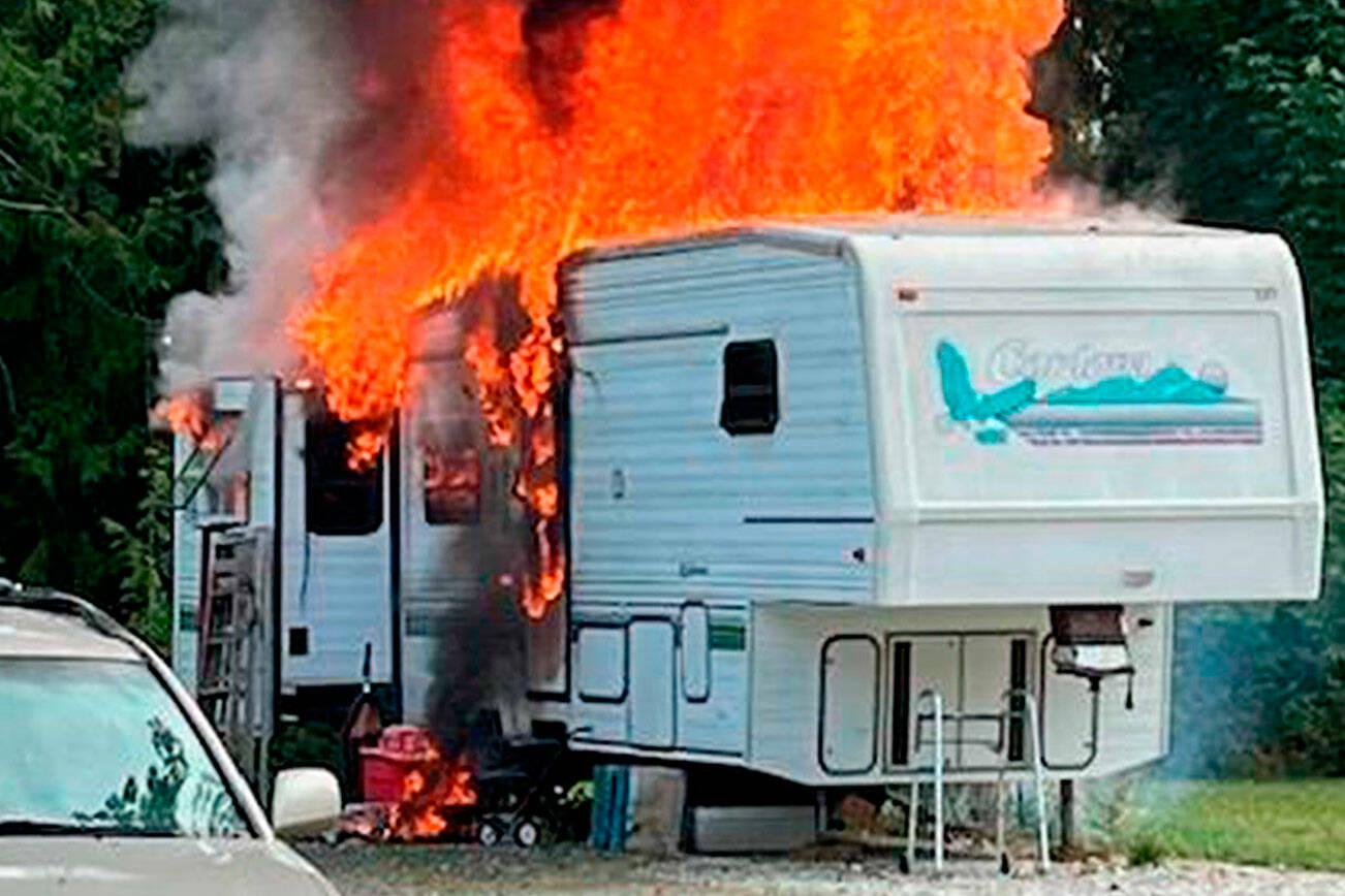 Man airlifted with burns after explosion inside RV | Sequim Gazette