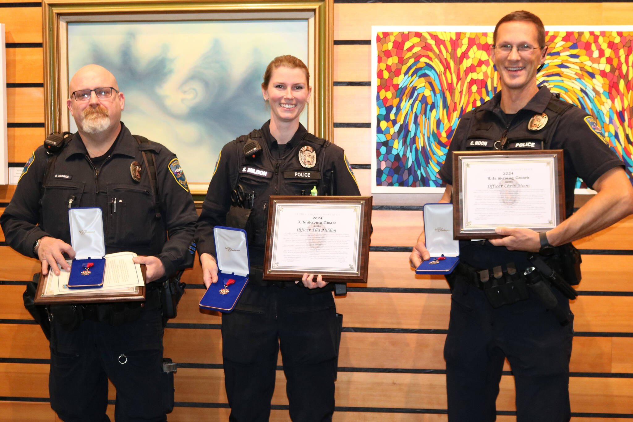 Officers honored for helping save hit-and-run victim | Sequim Gazette