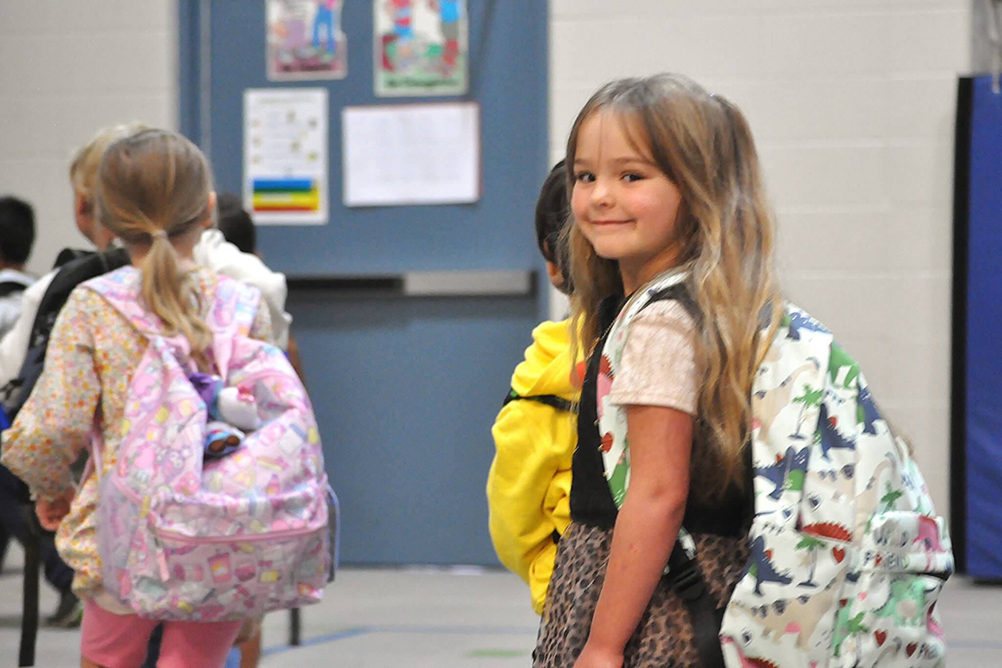 Kindergarteners congregate for first day of school | Sequim Gazette