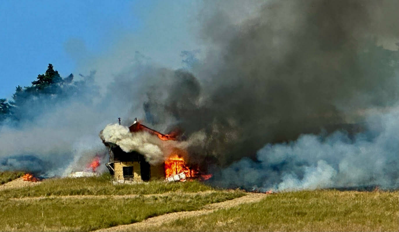 Protection Island fire burns 15 acres, abandoned residence - Sequim Gazette