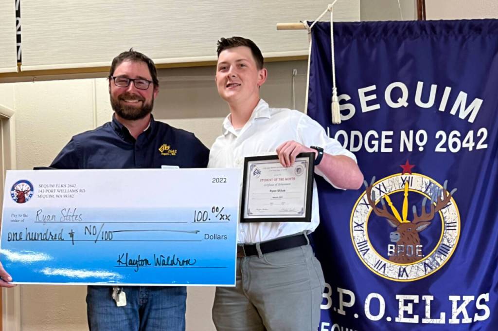Milestone: Sequim Elks select Stites for Student of the Month | Sequim ...
