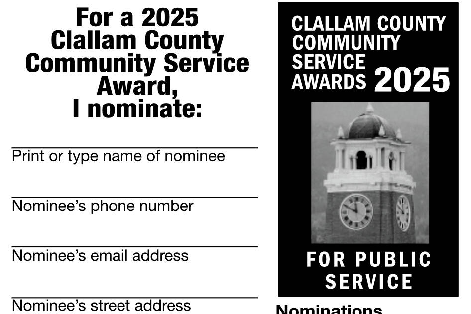 Nominations open for Community Service awards | Sequim Gazette